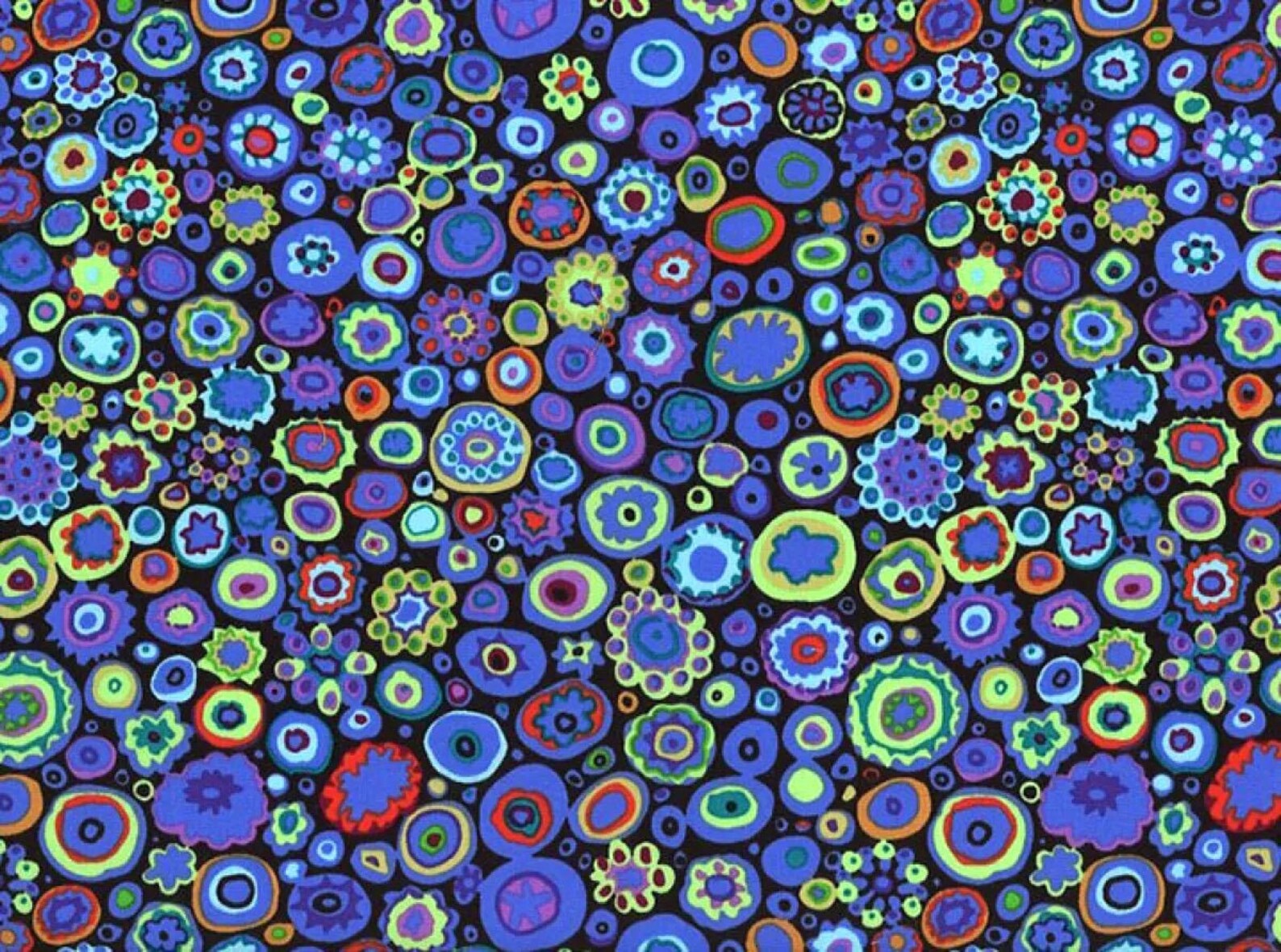 Kaffe Fassett Paperweight Fabric: Cobalt Blue Quilting Cotton - Etsy