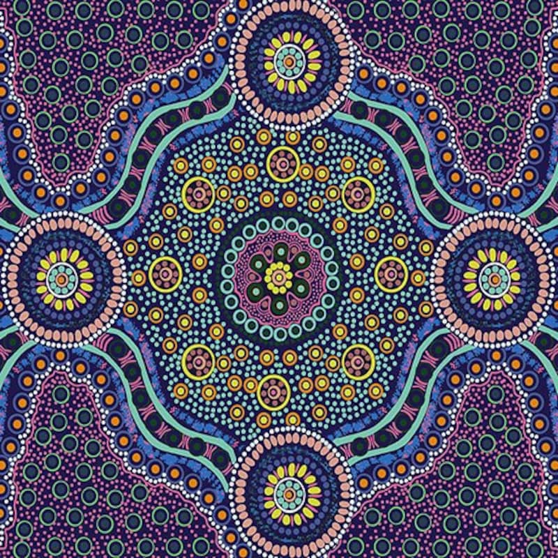 Purple Aboriginal Design - Etsy
