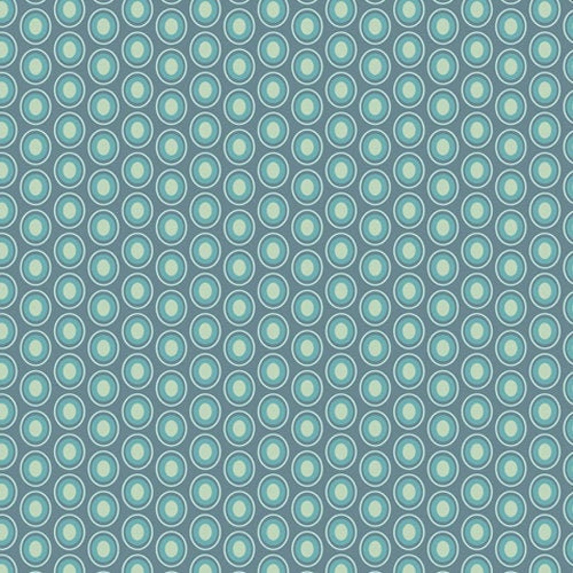 Oval Elements VINTAGE BLUE OE-925 Art Gallery Fabric Pat - Etsy