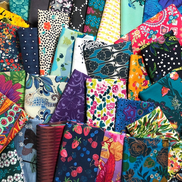 Scrap Blue Fabric - Etsy