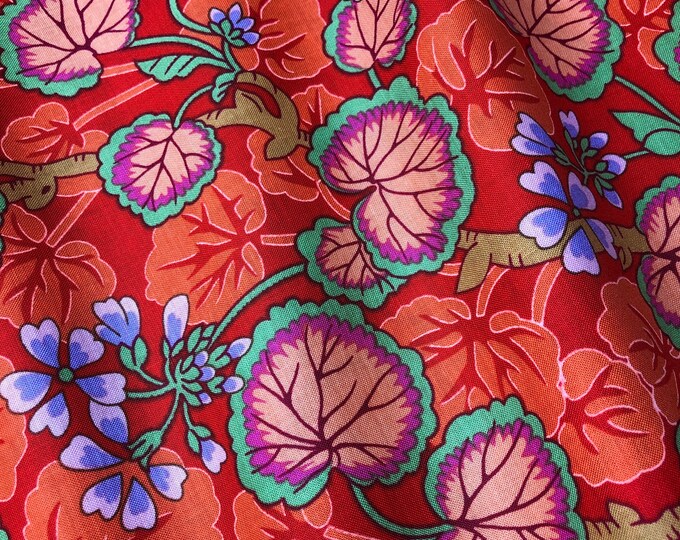 Climbing Geraniums Red PWPJ110, Kaffe Fassett, Philip Jacobs, Quilt ...