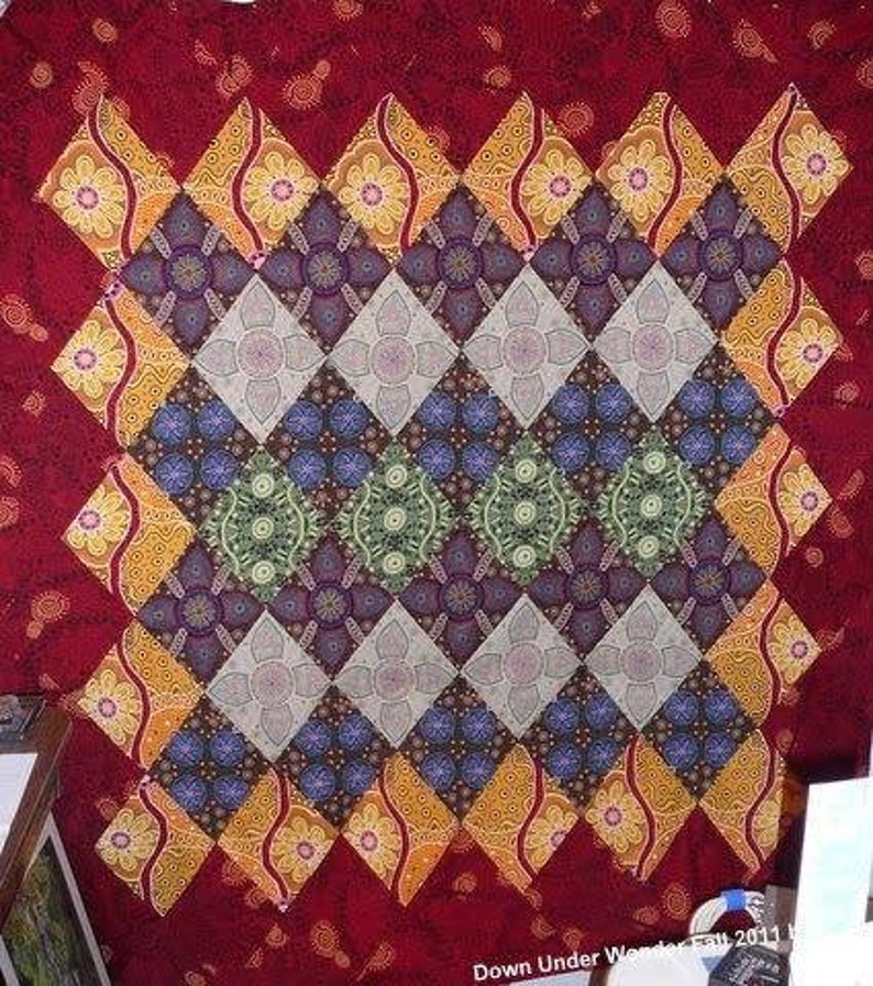 Bush Tucker Red Australian Fabric Aboriginal Fabric - Etsy