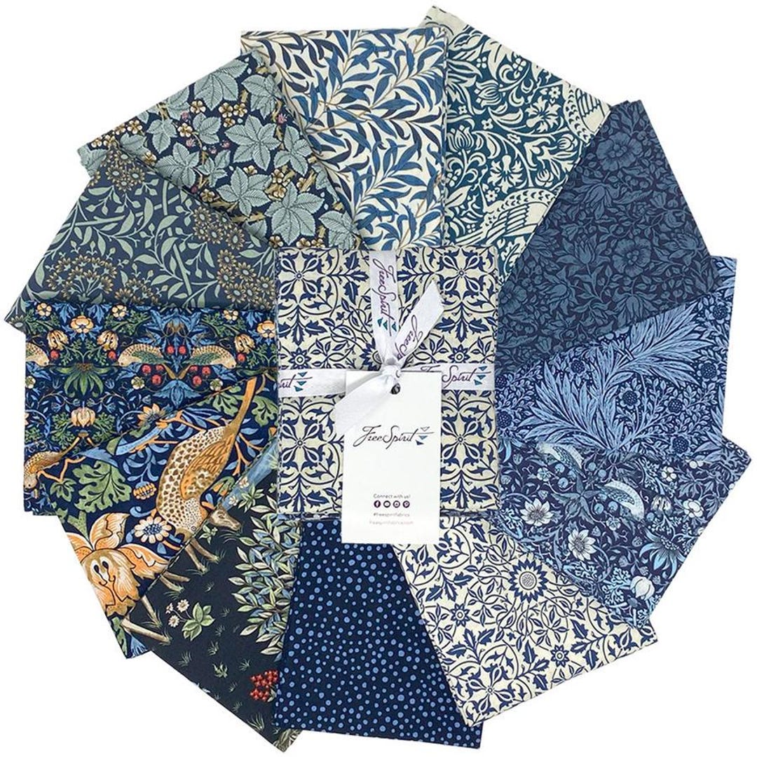 William Morris - Saturday Stash 2025 Delft 2 Fat Quarter Bundle - Etsy