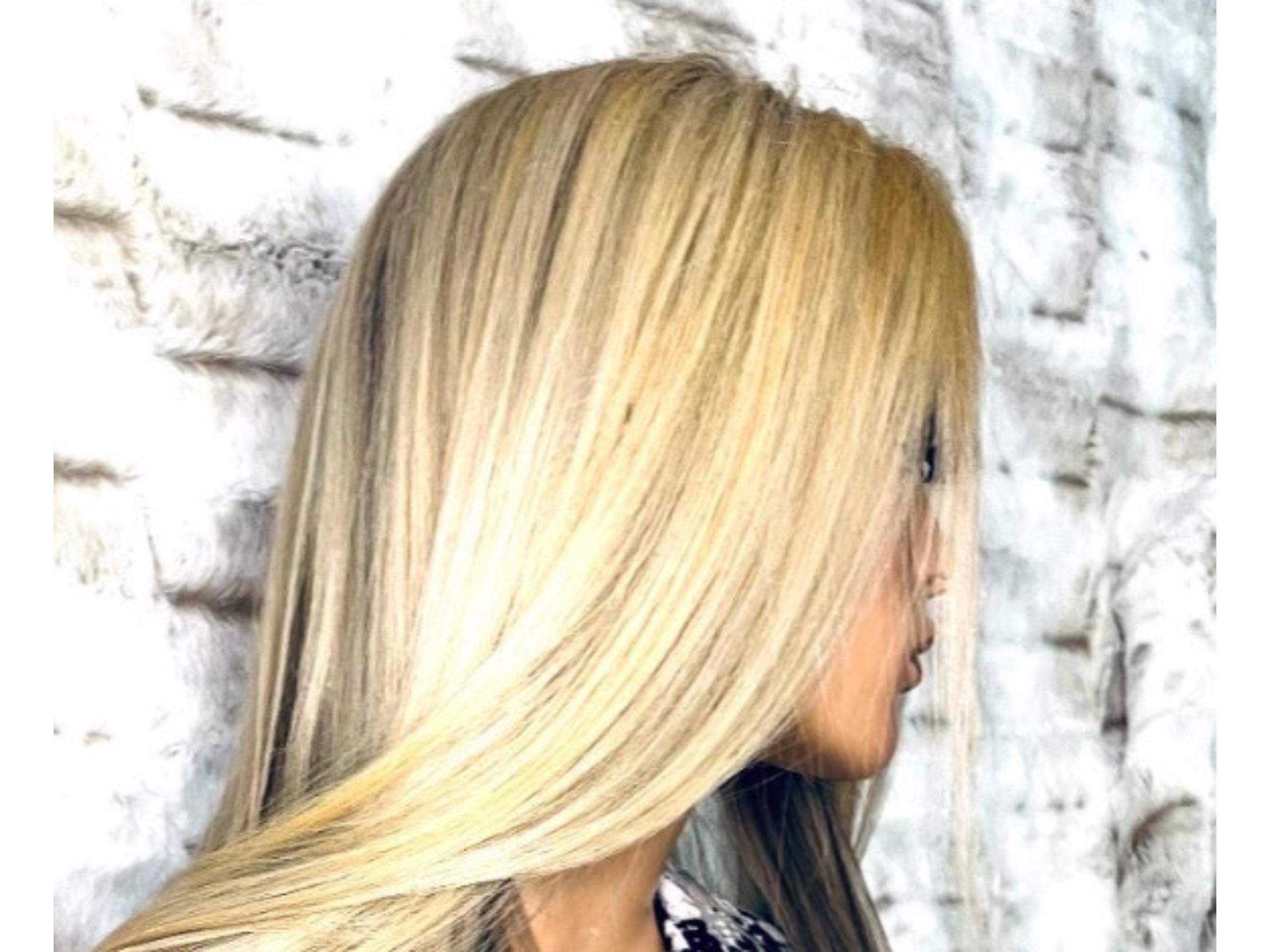 Custom Human Hair Topper: Blonde Blend, Rooted Color, Free-parting - Etsy