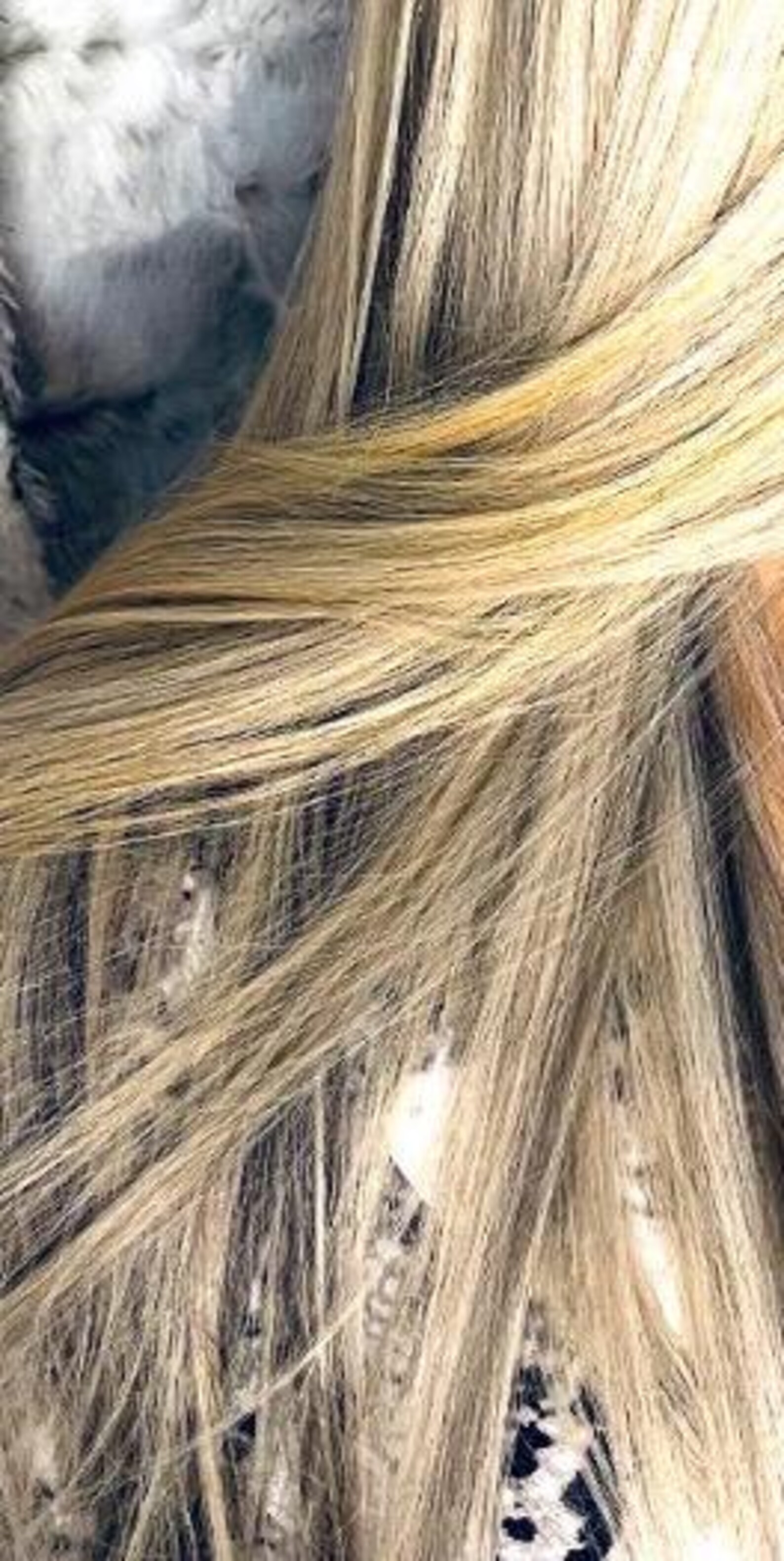 Custom Human Hair Topper: Blonde Blend, Rooted Color, Free-parting - Etsy