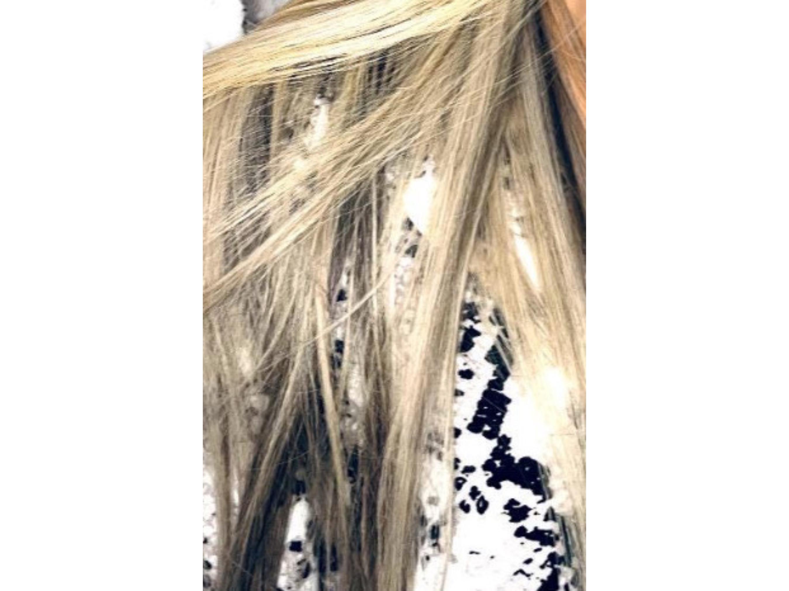 Custom Human Hair Topper: Blonde Blend, Rooted Color, Free-parting - Etsy