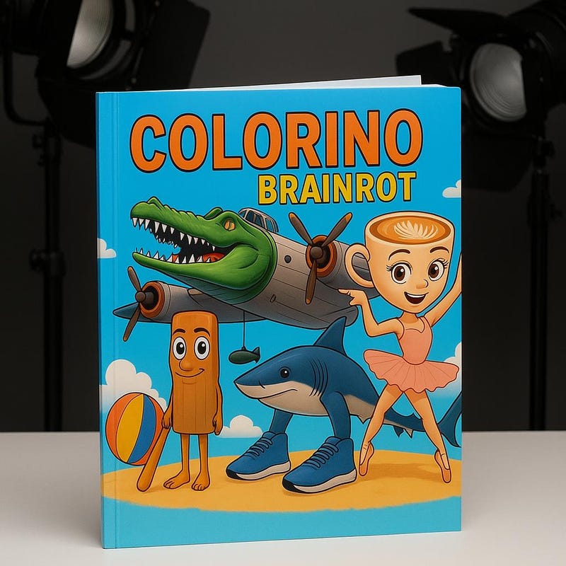 Brain Rot Coloring Pages - Etsy