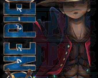 One Piece Luffy Stained Glass PNG – Monkey D. Luffy Anime Window Art ...