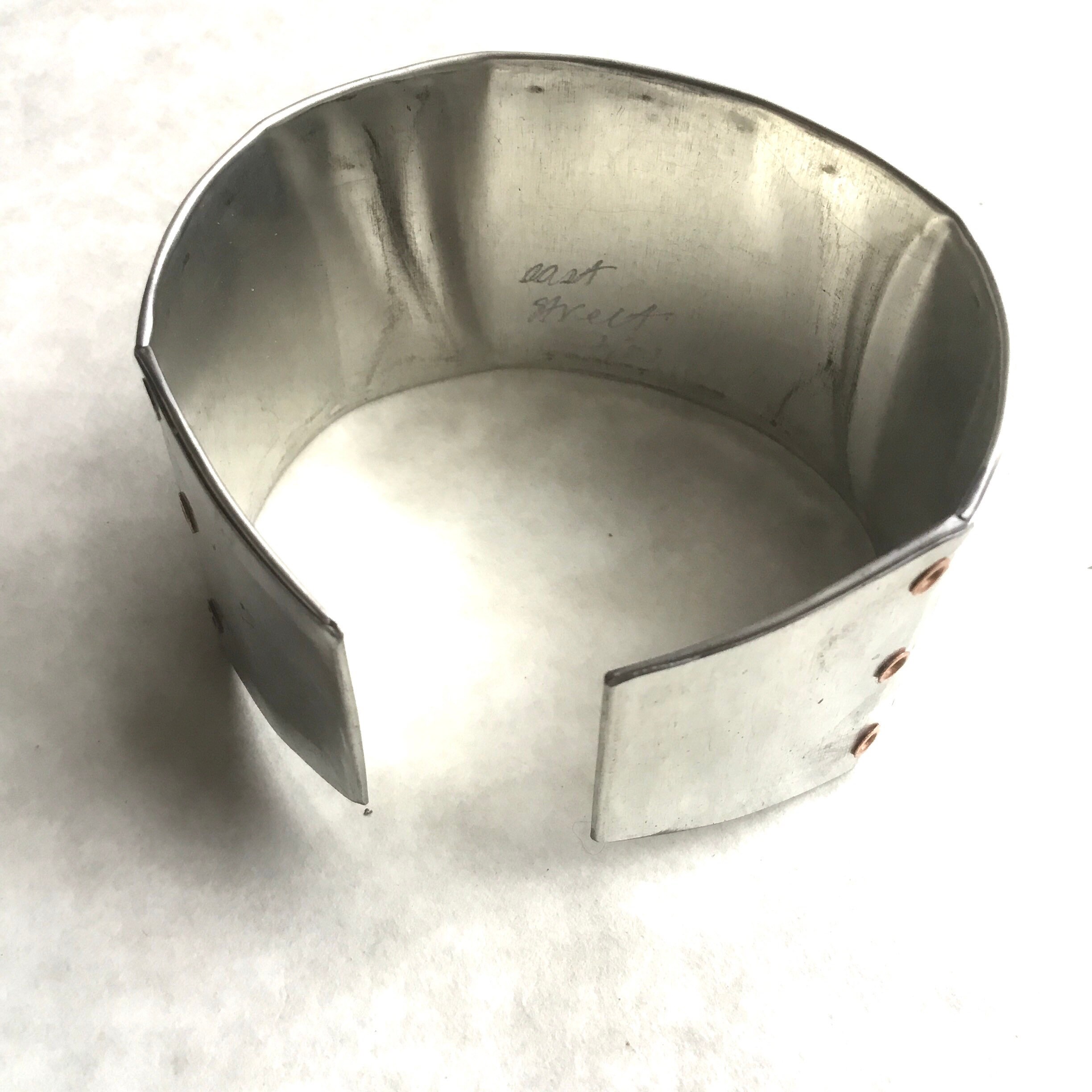 Cool Colors Mixed Tin Cuff, Vintage Tin, 10th Anniversary - Etsy