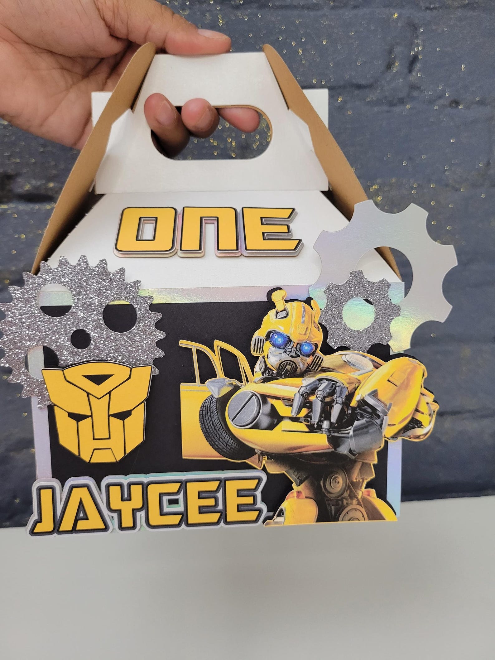 Personalized Robot Party Favor Box: Gable Box, Boy Birthday - Etsy