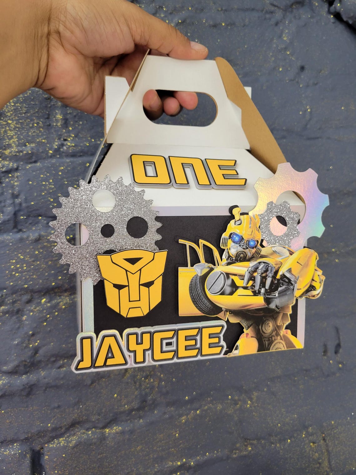 Personalized Robot Party Favor Box: Gable Box, Boy Birthday - Etsy