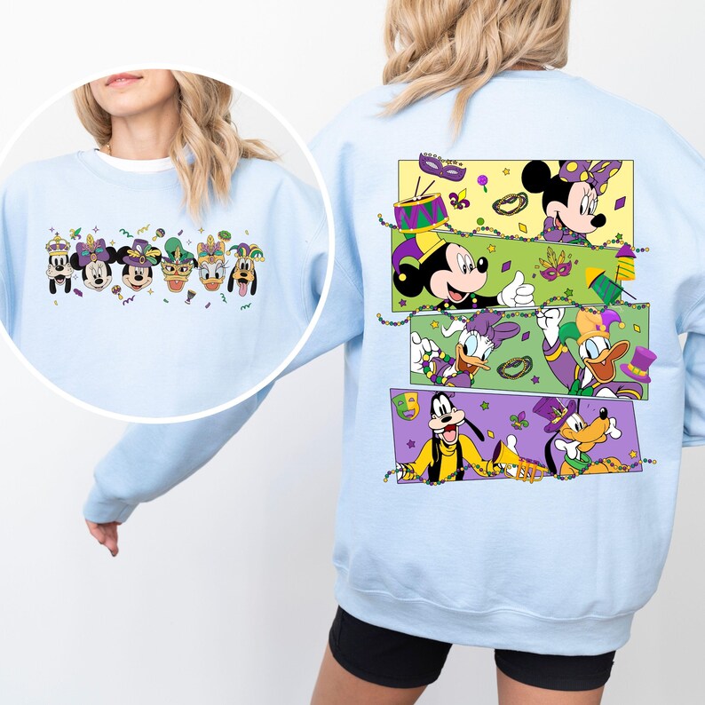 Disney Karneval Sweatshirt, Mickey Karneval Sweatshirt, New Orleans ...