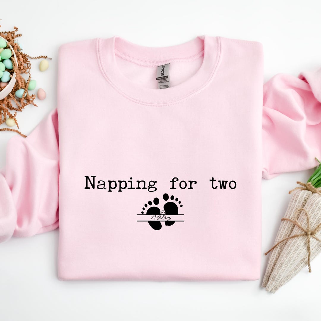 Napping for Two Pregnancy Announcement Sweatshirt, Pregnancy Gift ...