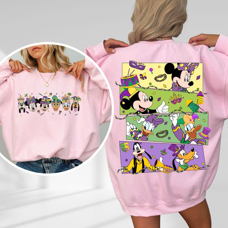 Disney Karneval Sweatshirt, Mickey Karneval Sweatshirt, New Orleans ...