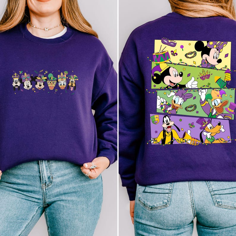 Disney Karneval Sweatshirt, Mickey Karneval Sweatshirt, New Orleans ...