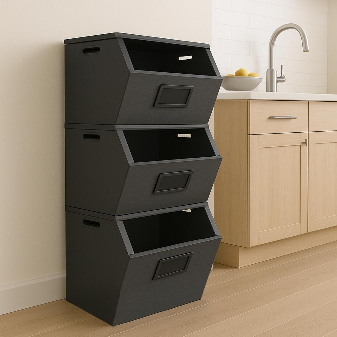 DIY Stackable Storage Bin Plans: Woodworking Build Plans (PDF File) - Etsy