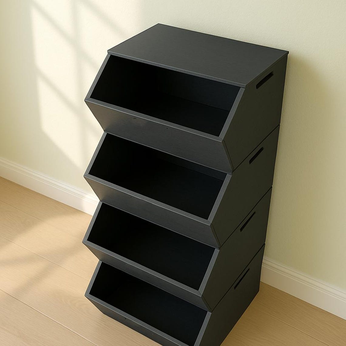 DIY Stackable Storage Bin Plans: Woodworking Build Plans (PDF File) - Etsy