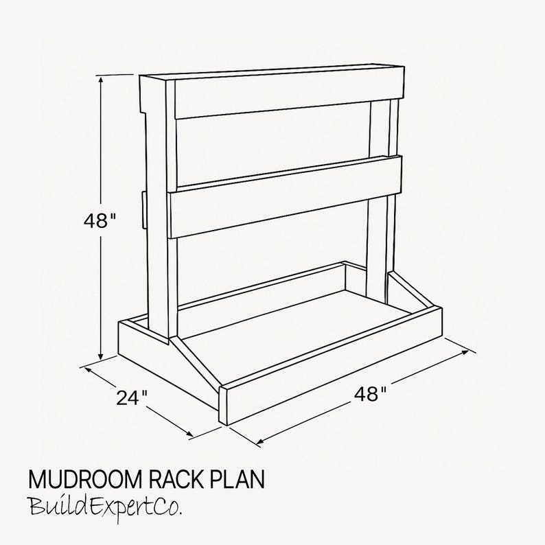 DIY Rolling Mudroom Rack Plan: Coat & Backpack Organizer (PDF Download ...