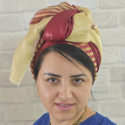 Head Scarf Wrapped in Hijab Style Israeli Hair Covers - Etsy