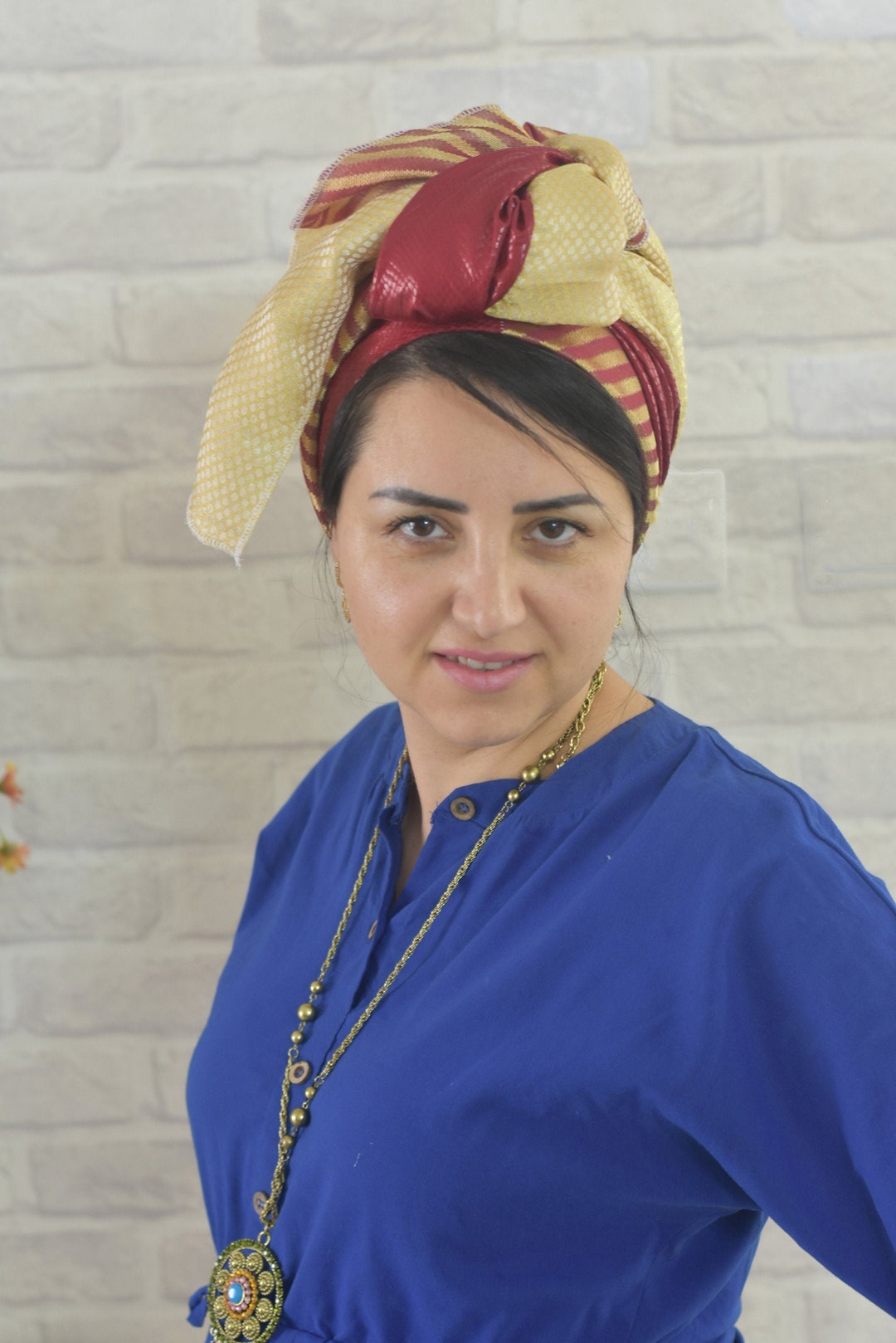 Head Scarf, Wrapped in Hijab Style, Israeli Hair Covers, Jewish Hair ...