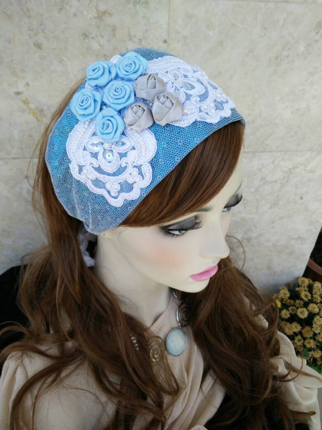 Lovely Headband,haarband, Israeli Tichels, Fancy Headbands, by ...