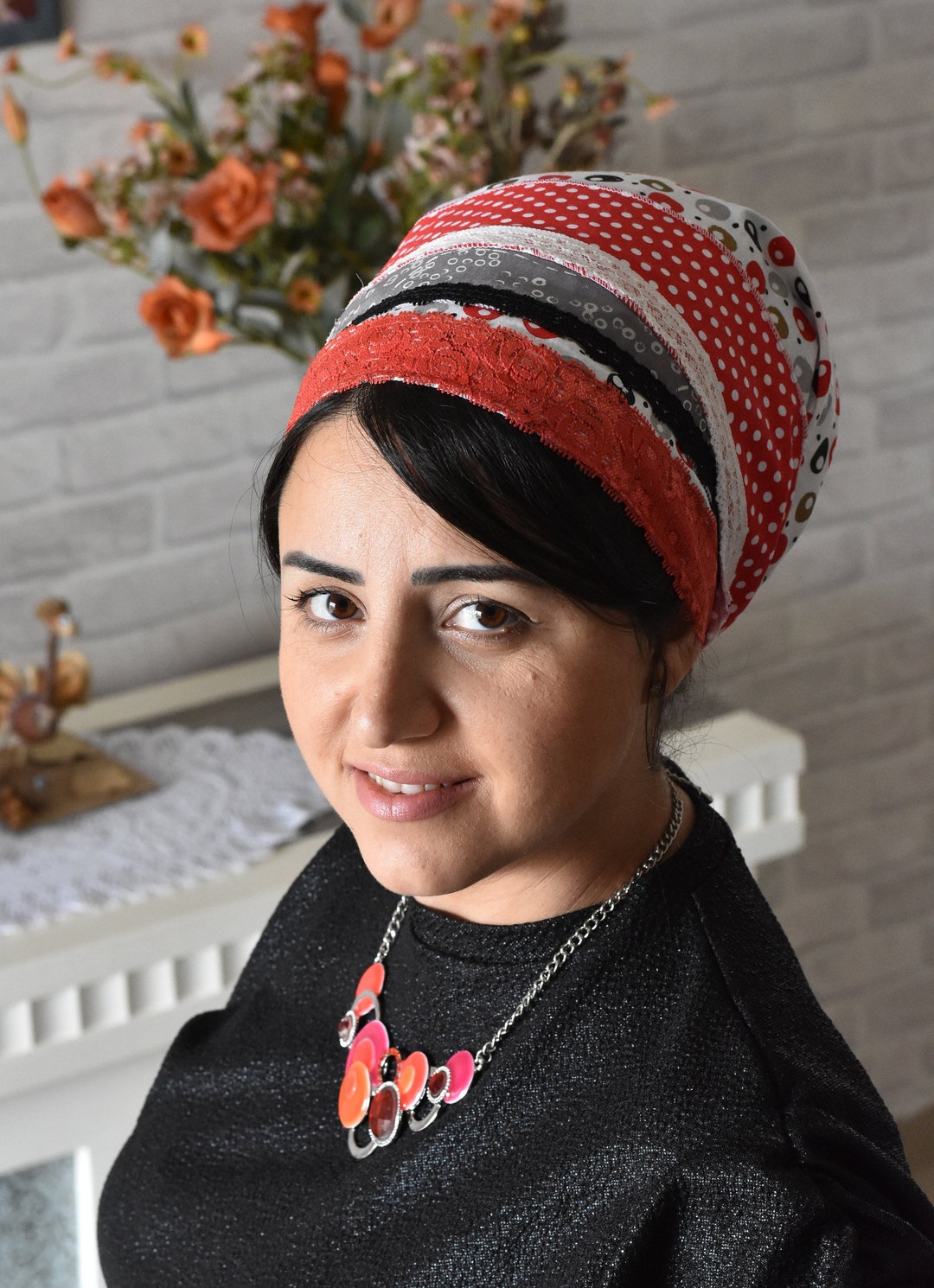 NEW Jewish Head Wrap, Lace Cover, Jewish Headcovering, Tichel, Head ...