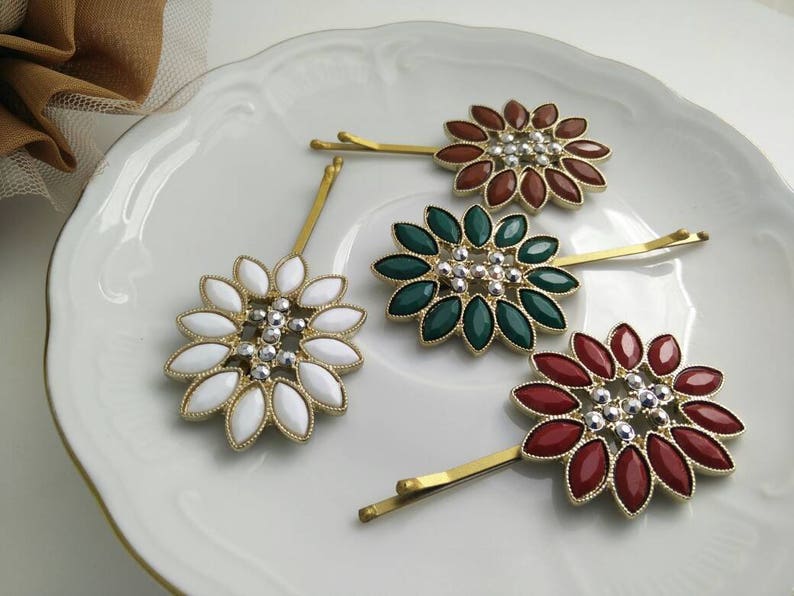Brown Studded Pin, Bobby Pin, Tichel Pin, Unique Hair Covering, Hair ...