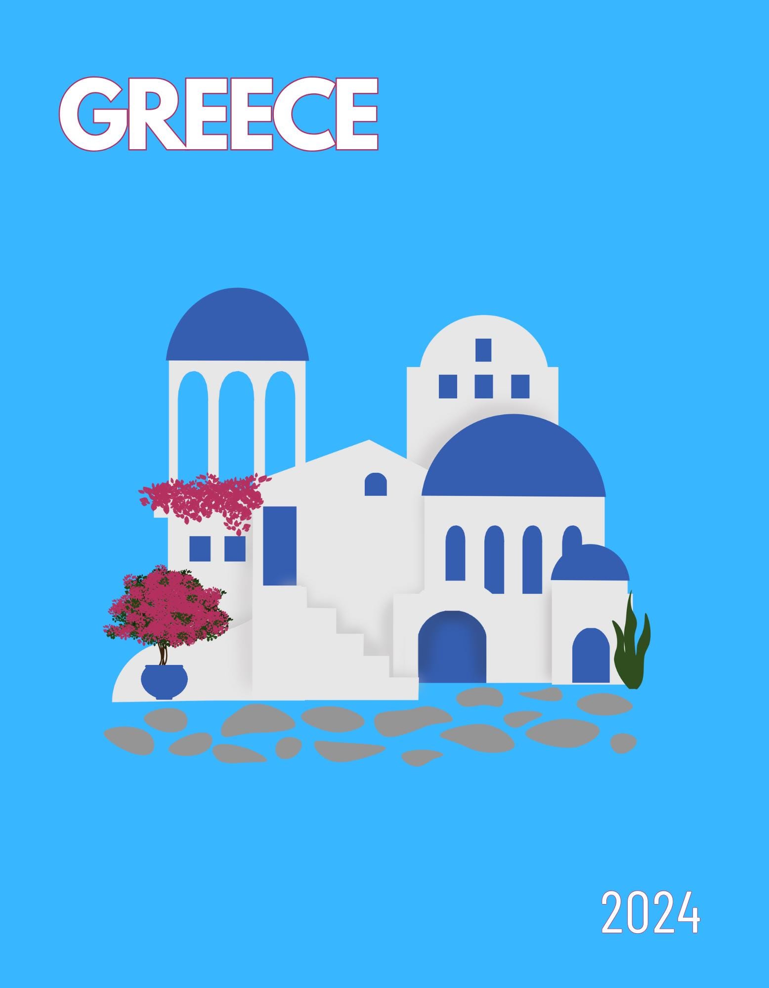 Greece Travel Book Cover – Canva Template | Assouline-inspired ...
