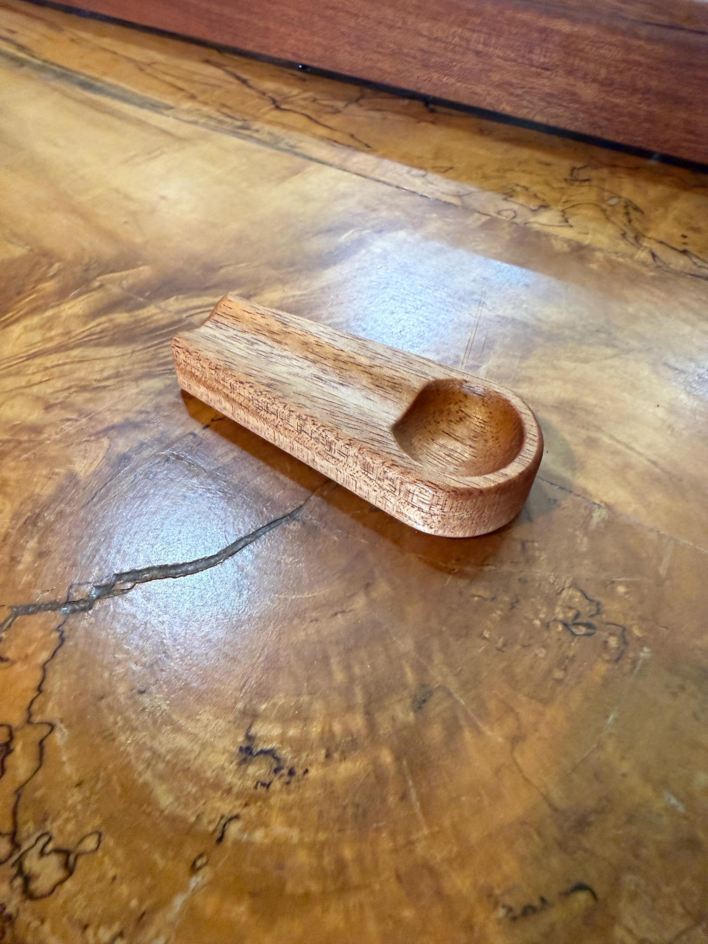 Handmade Wooden Cigar Rest - Portable Ash Tray Unique Cigar Smoker Gift ...