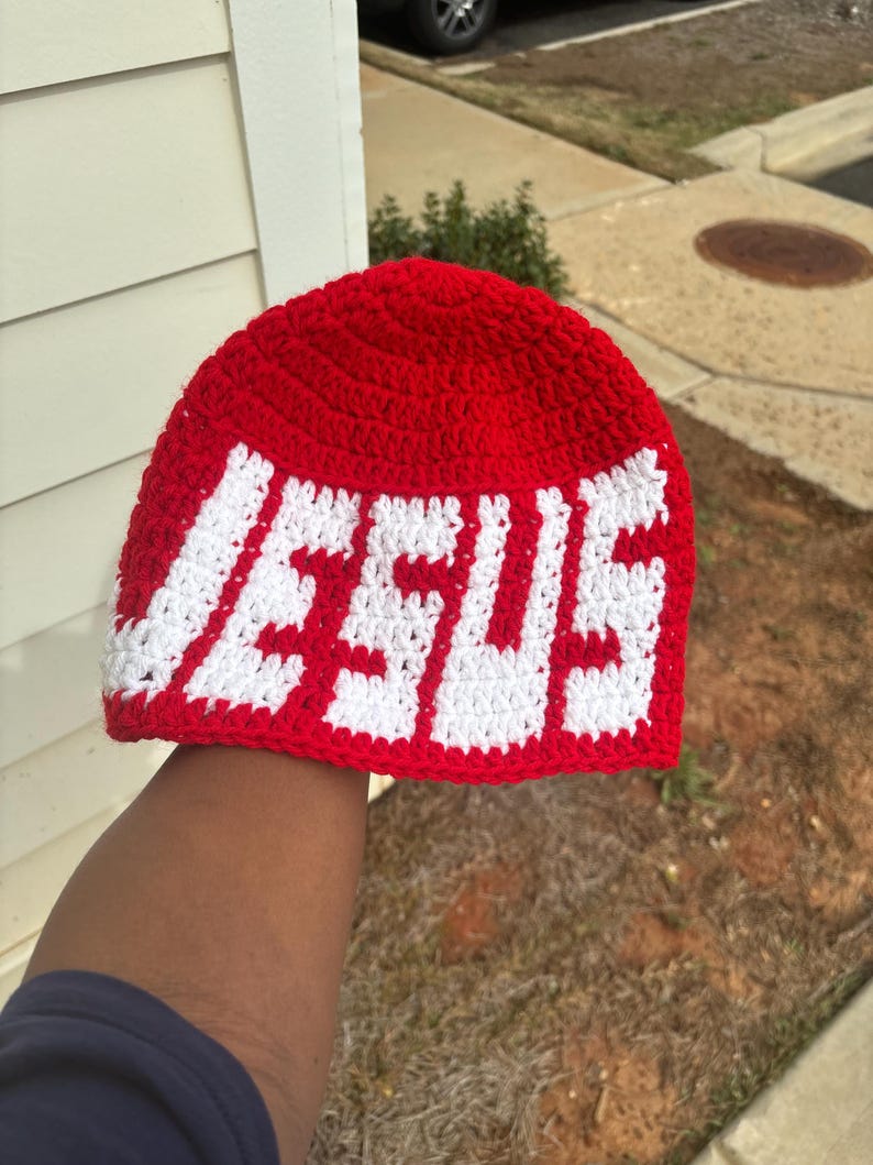 Crochet Jesus Beanie - Etsy