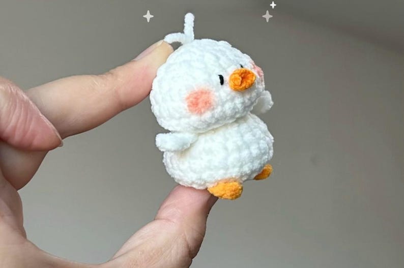 Little Duck Crochet Pattern, Crochet Duck Keychain Pattern, Crochet ...