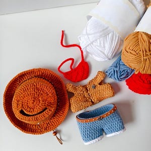 Labubu West Cowboy Crochet Clothes Pattern | Handmade Labubu Cowboy ...