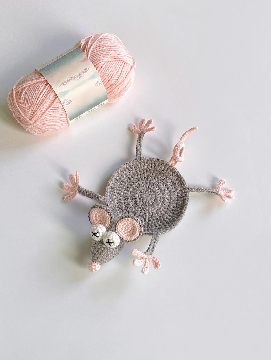 Funny Rat Coaster Crochet Pattern, Crochet Coaster Pattern, Amigurumi ...