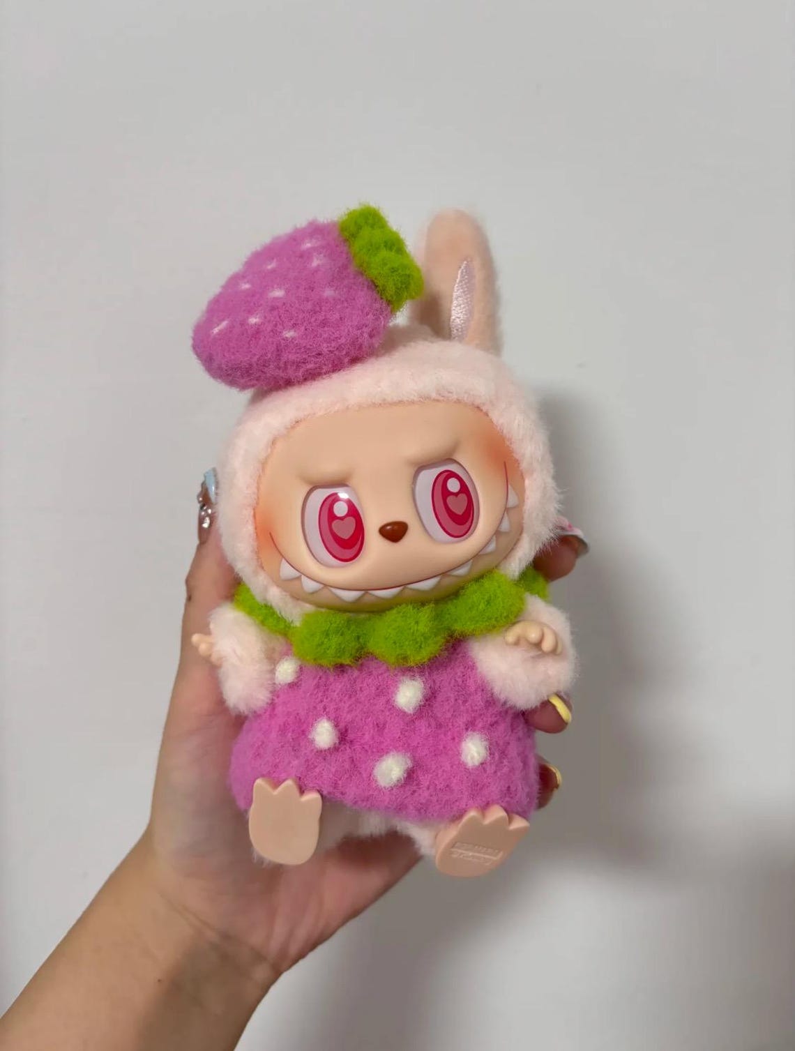 Labubu Strawberry Crochet Outfit Clothes Pattern | Amigurumi Doll ...