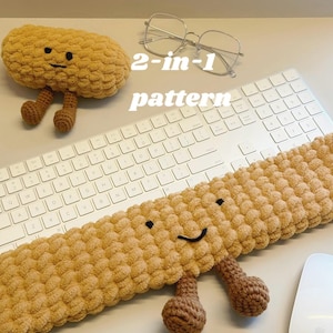 Baguette Wrist Rest Crochet Pattern, Jellycat-inspired Wrist Rest ...
