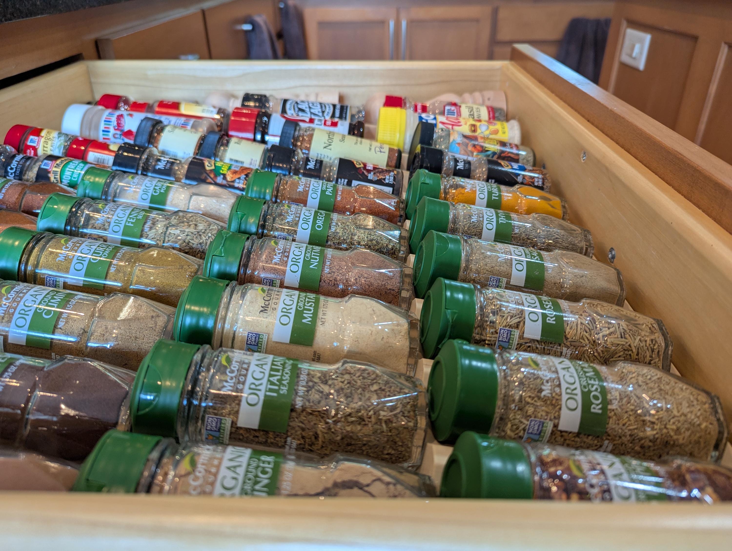 3D Printed Low Profile Spice Drawer Organizer Insert: Modular Design - Etsy