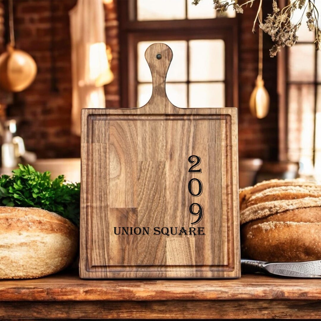 Custom Cutting Board, Address Decor, Engraved Kitchen Board ...