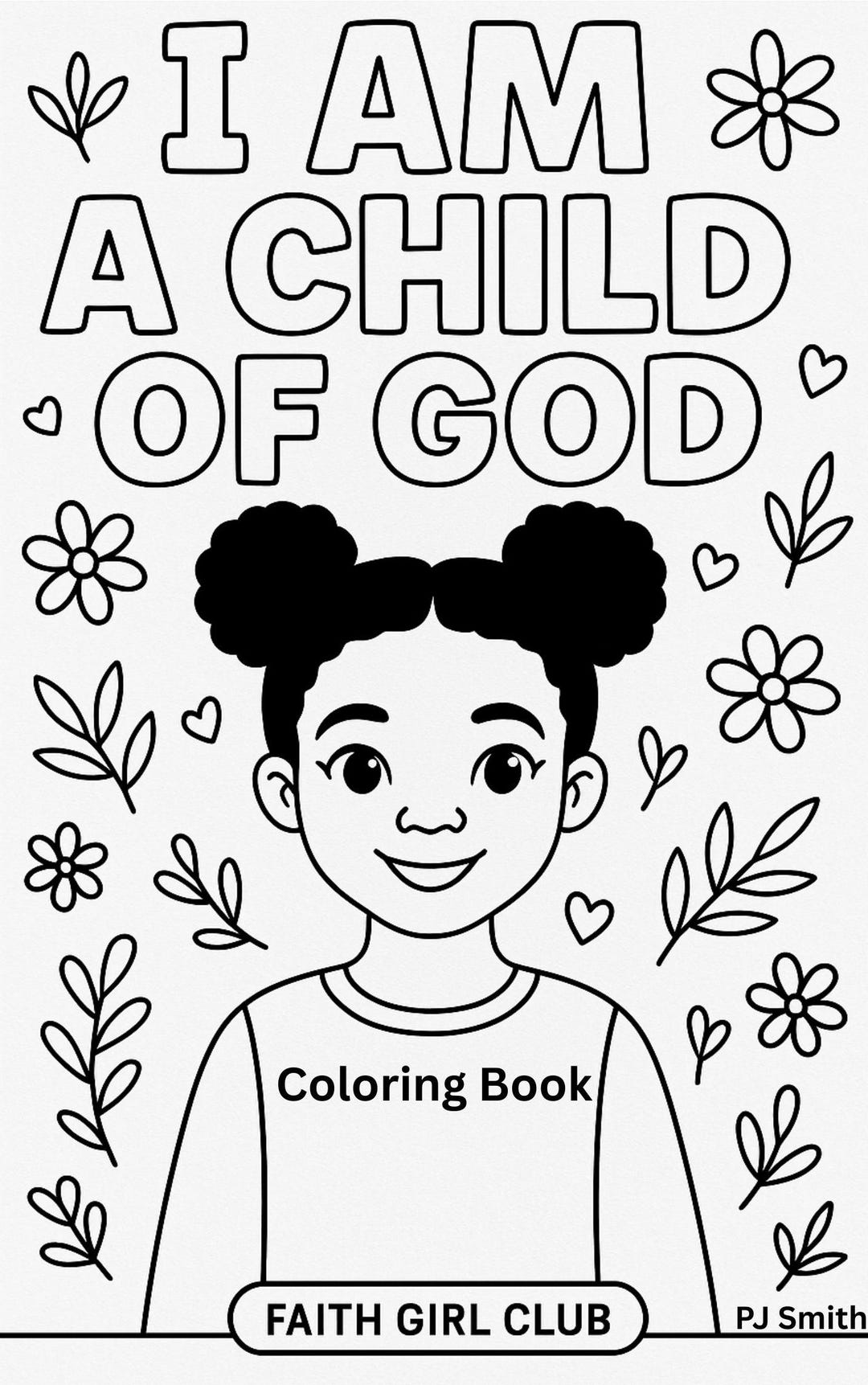 Christian Black Girl Coloring Book: Bible Verse Affirmations (printable ...