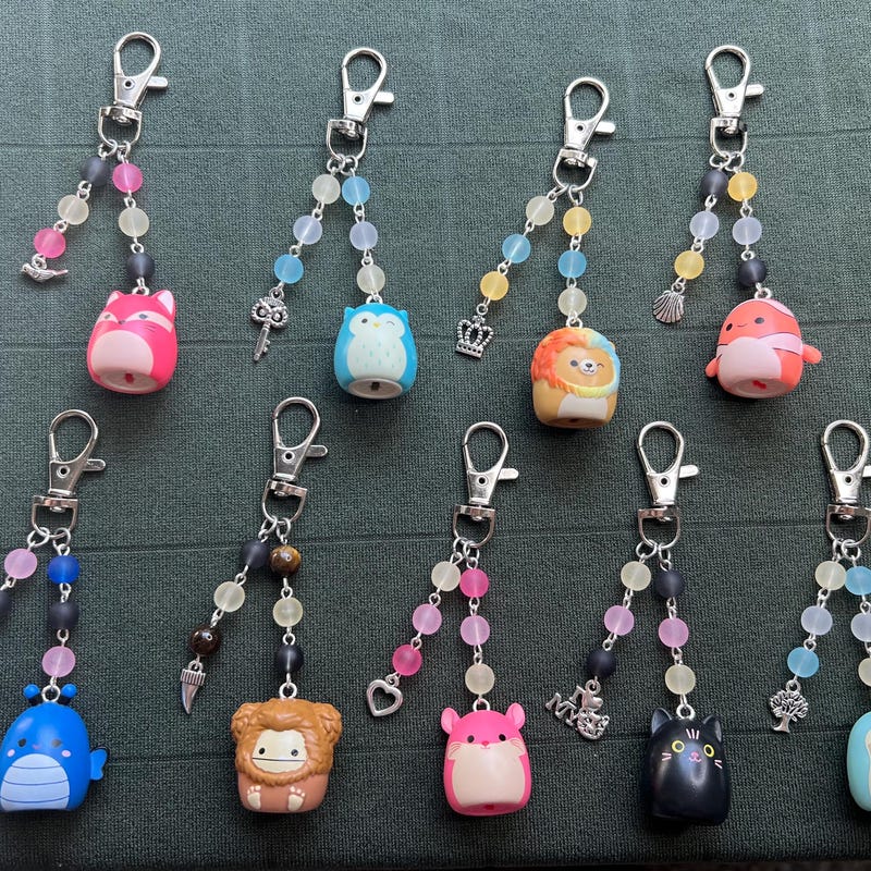 Beaded Animal Keychain - Etsy
