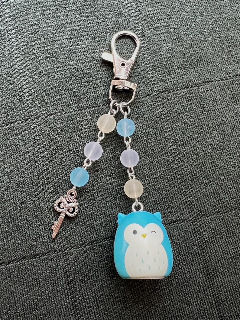 Squishmallow Animal Beaded Keychains With Charms - Etsy