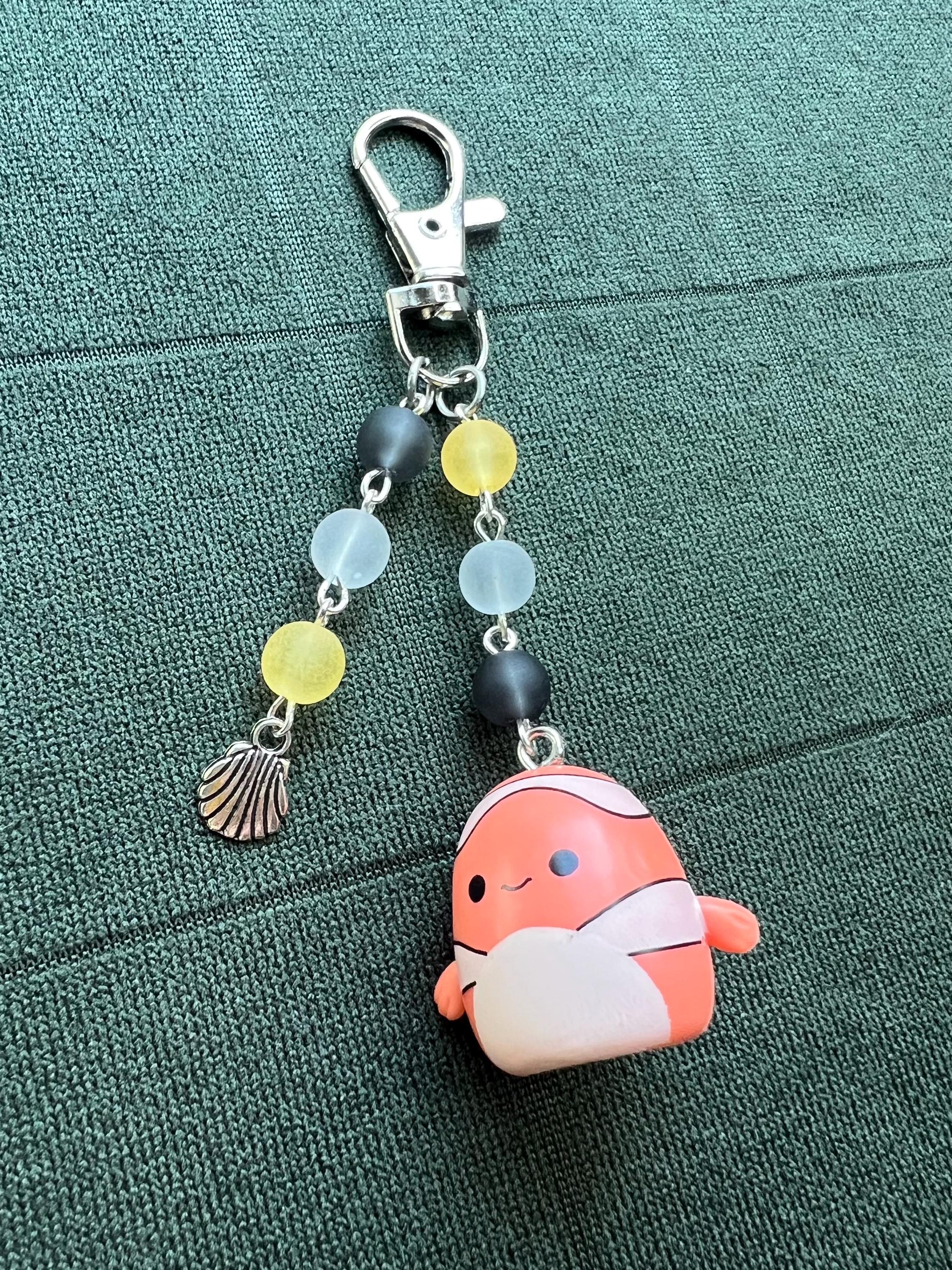 Squishmallow Animal Beaded Keychains With Charms - Etsy