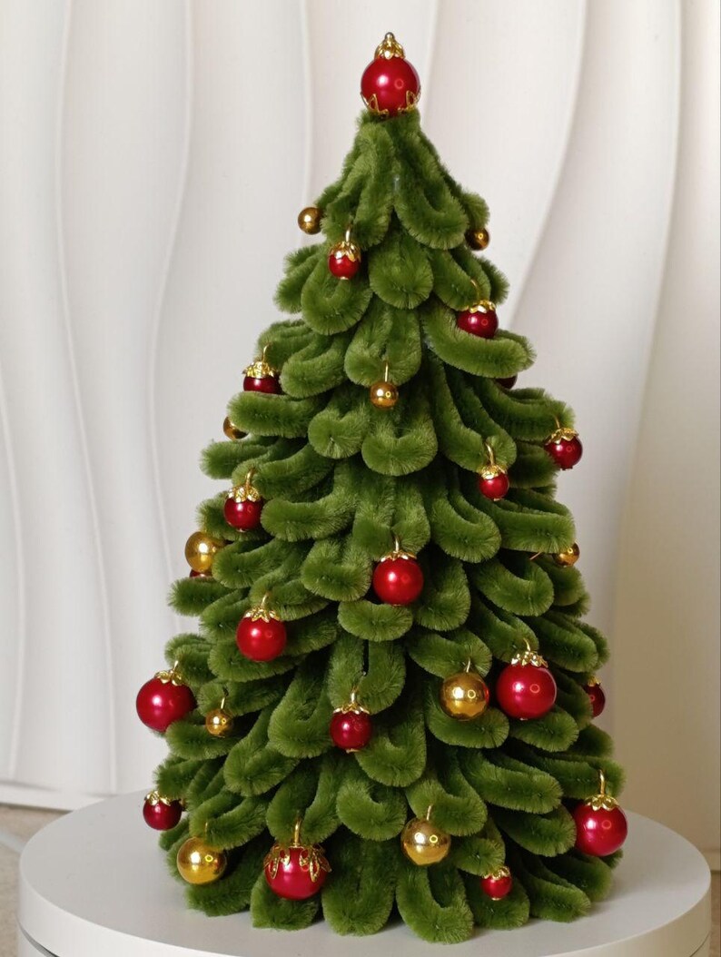 Handmade Christmas Tree, Festive Home Office Decor, 20cm - Etsy