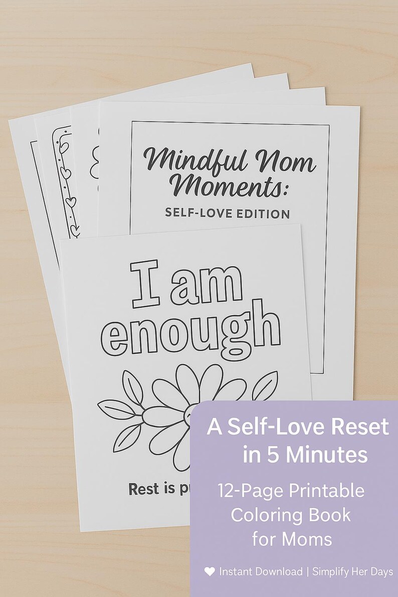 Mindful Mom Moments Coloring Book – Vol. 1 (self-love Edition) - Etsy