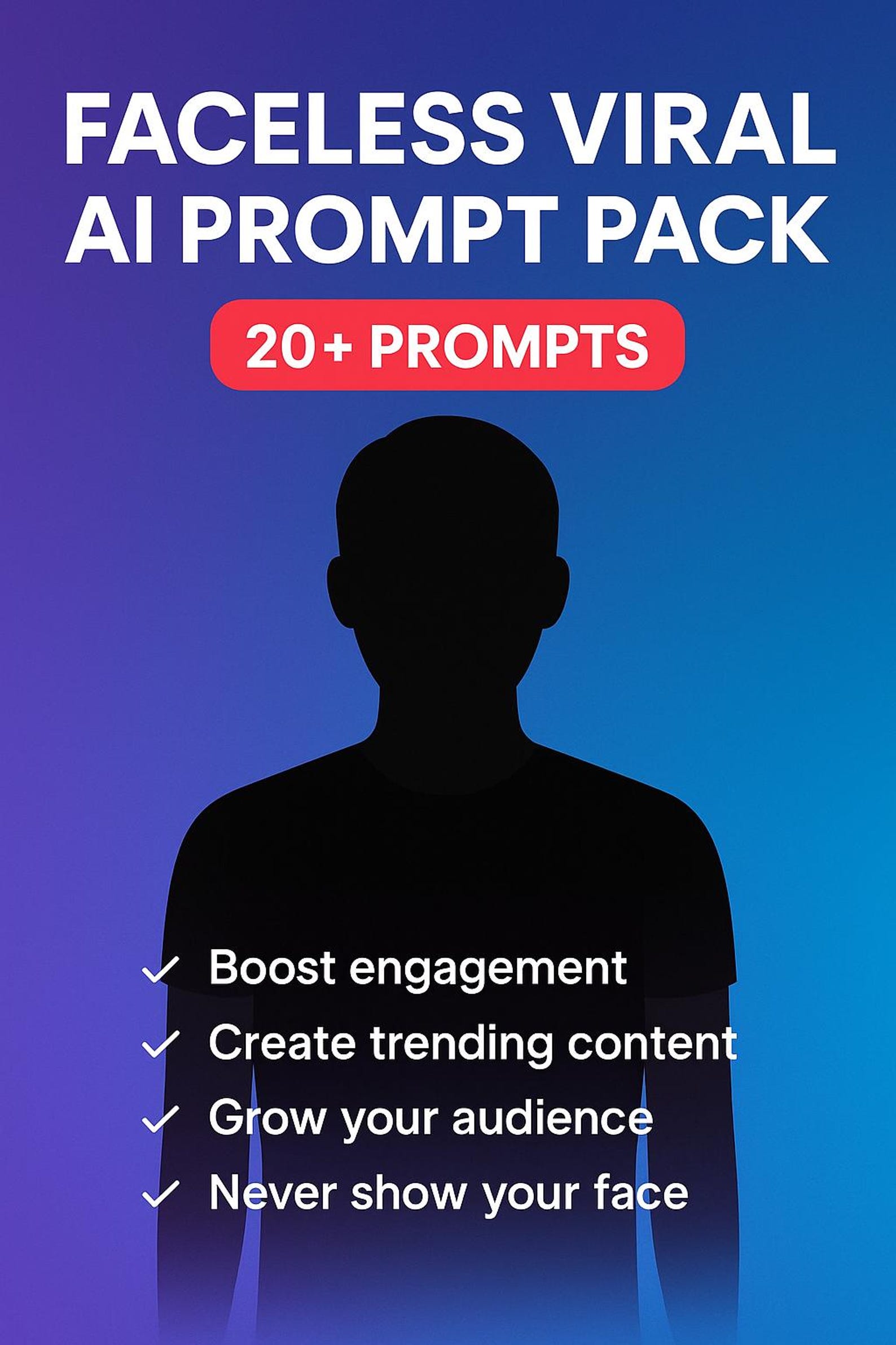 Faceless Viral AI Prompt Pack — 20+ Prompts - Etsy