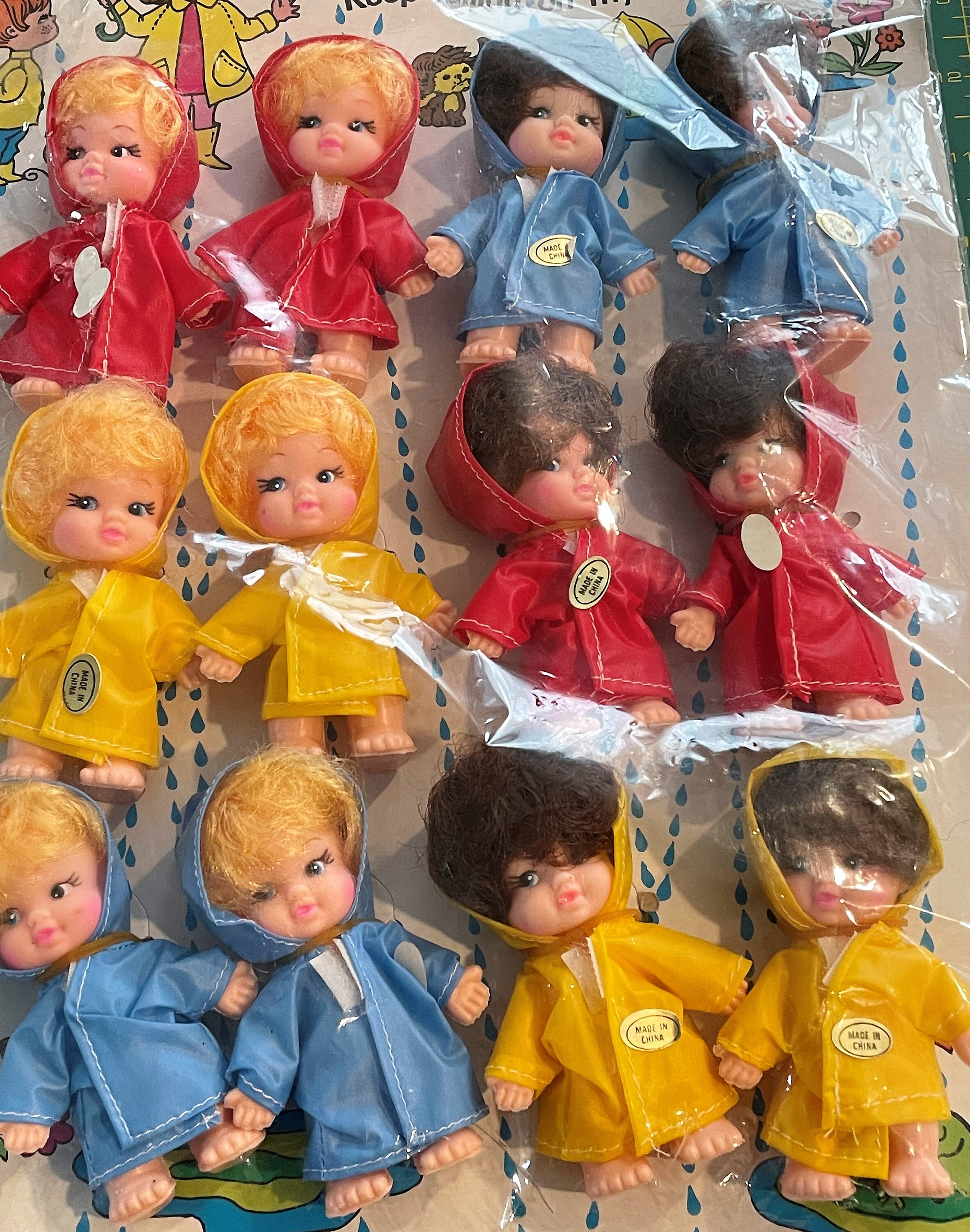 Vintage Mini Rain Baby Dolls in Raincoats Mackintosh Slickers - Etsy