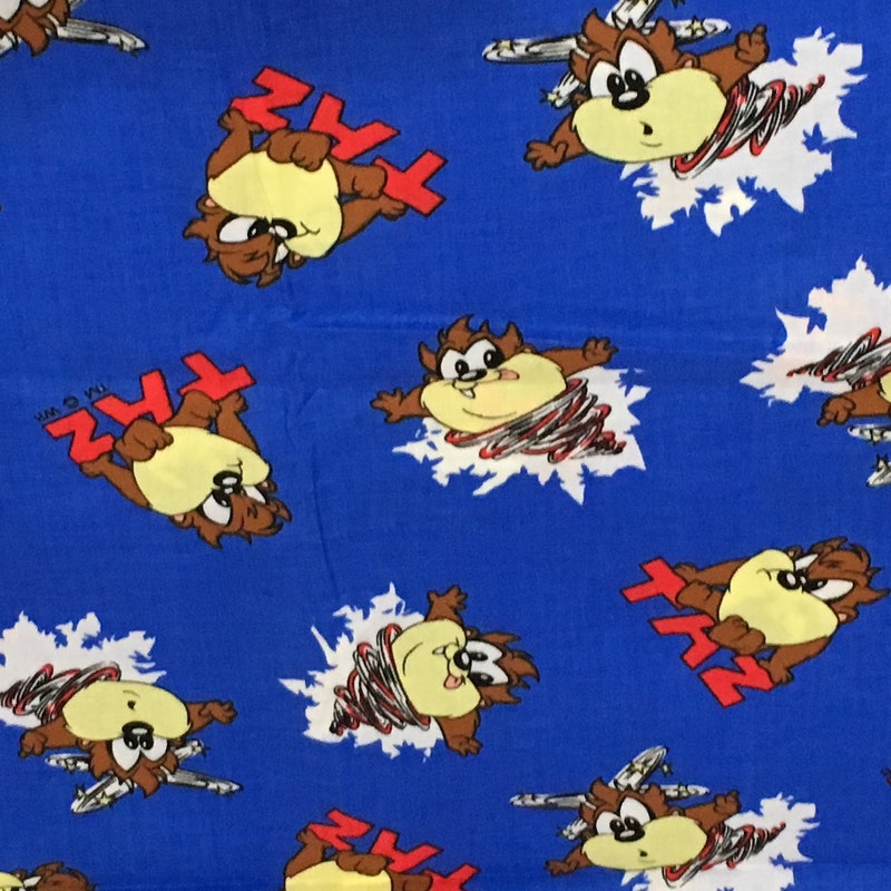 Tazmanian Devil Fabric - Etsy