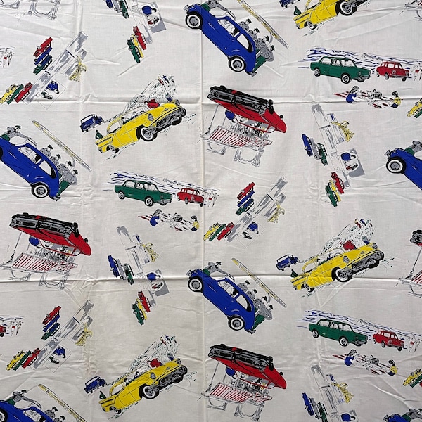 Vintage Car Fabric - Etsy