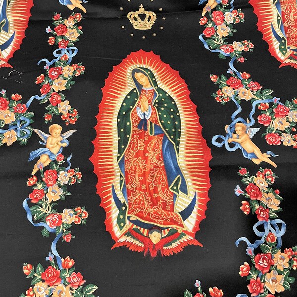 Virgin Mary Fabric - Etsy