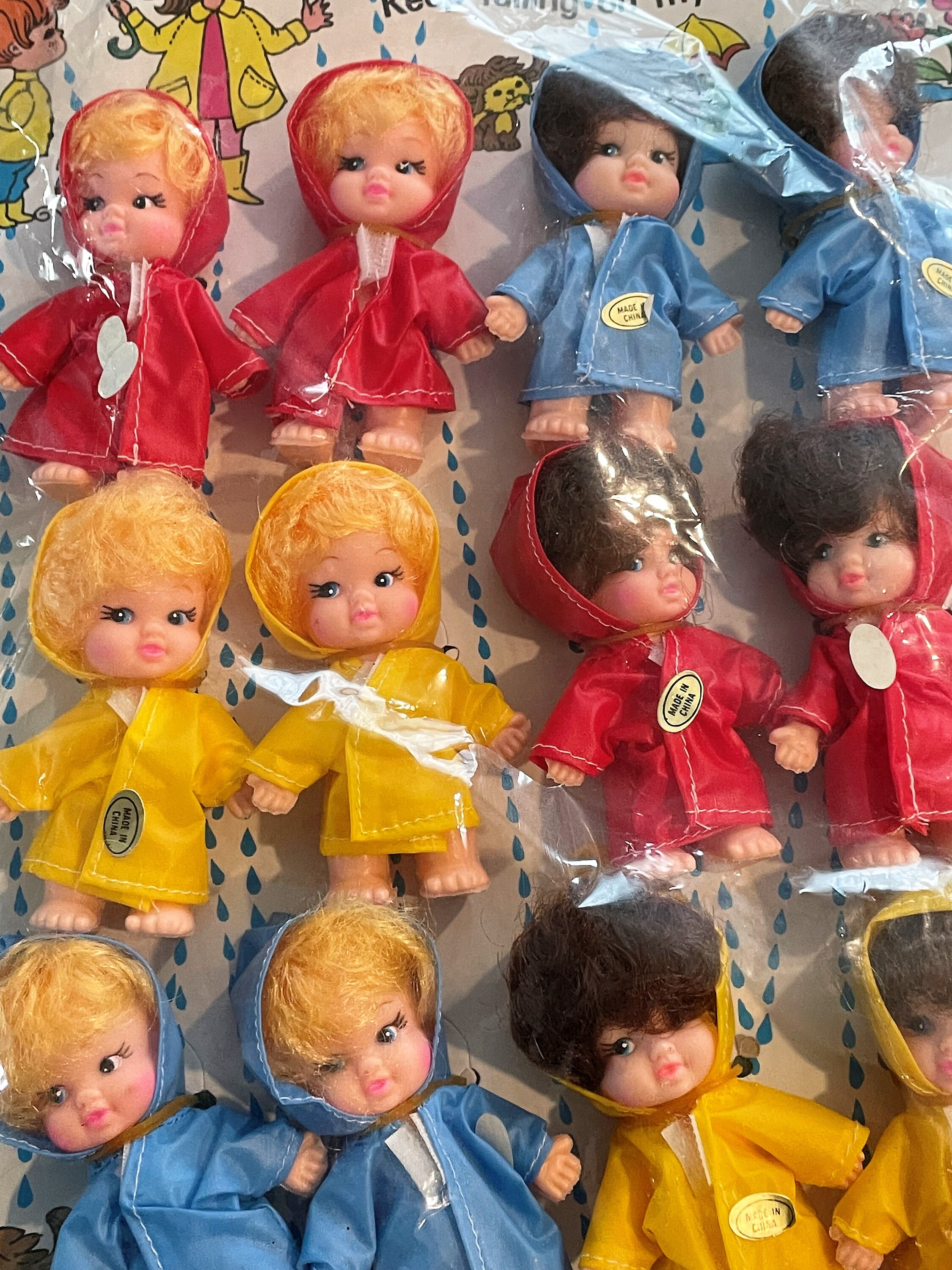 Vintage Mini Rain Baby Dolls in Raincoats Mackintosh Slickers - Etsy