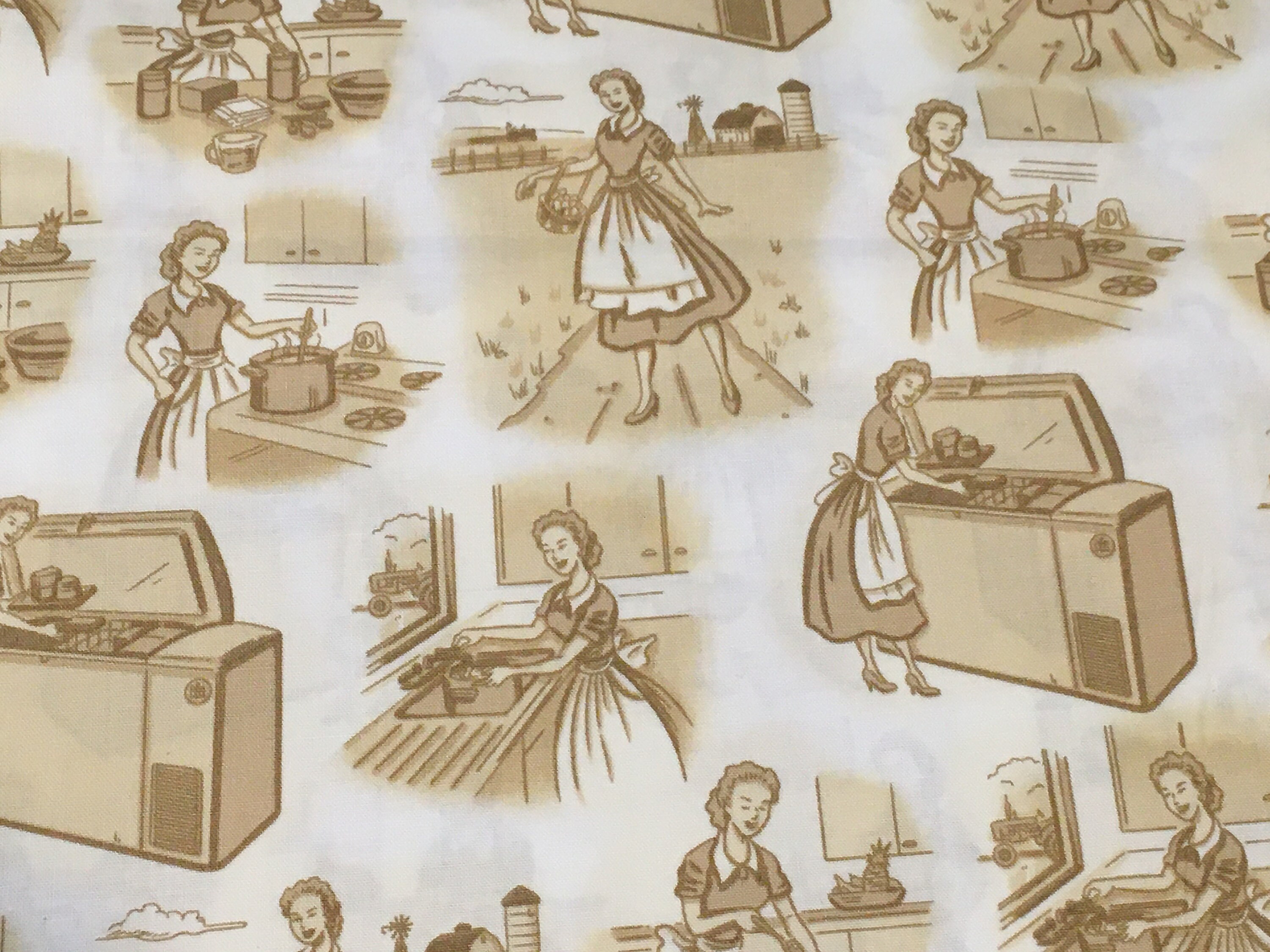 International Harvester Farmall Fabric Retro Irma Harding | Etsy